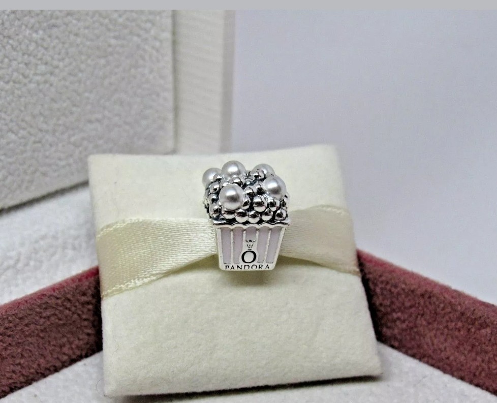 Pandora Popcorn Charm, Women's Fashion, Jewelry & Organisers, Charms on ...
