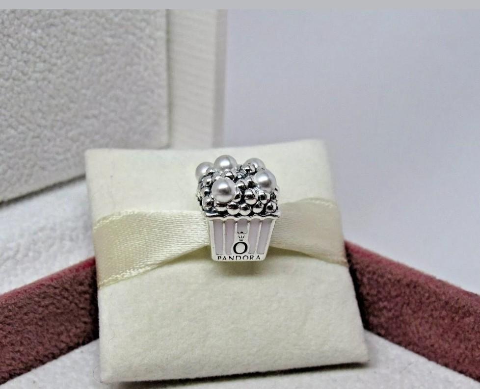 Pandora Popcorn Charm, Women's Fashion, Jewelry & Organisers, Charms on ...