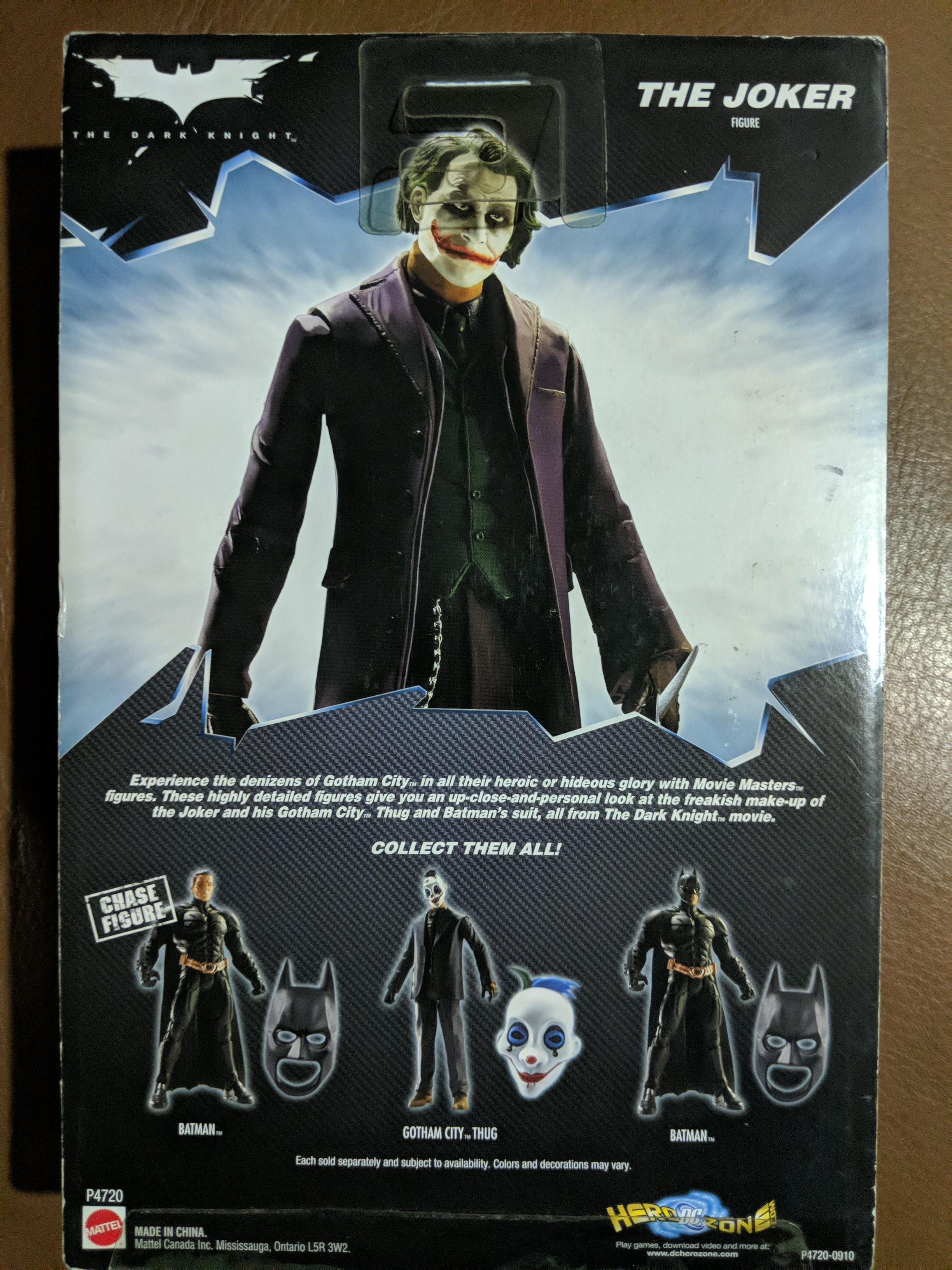 rare Mattel the Dark Knight rises unmask Batman and Joker set of two ...