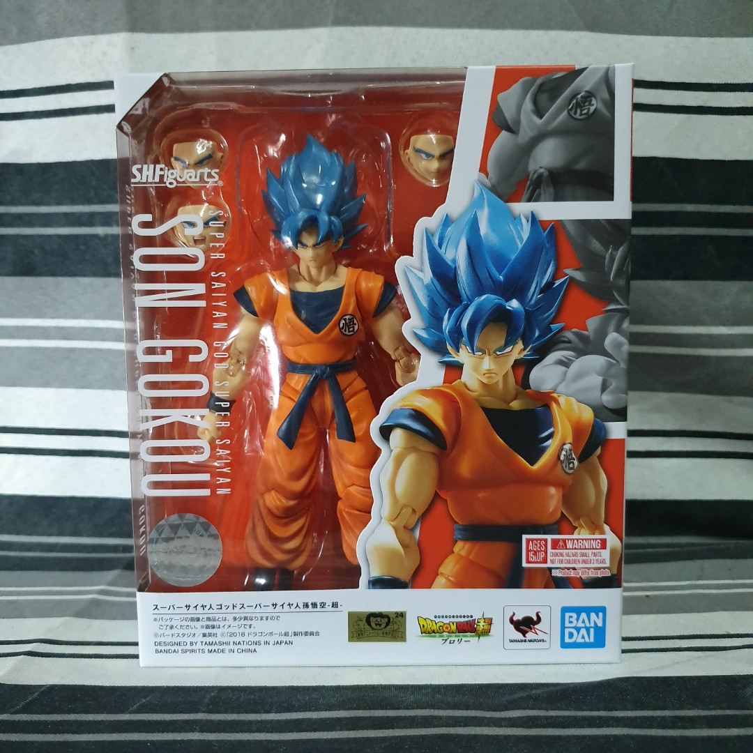 Son Goku Super Saiyan God Blue SHF Figuarts Dragonball Series, Hobbies ...