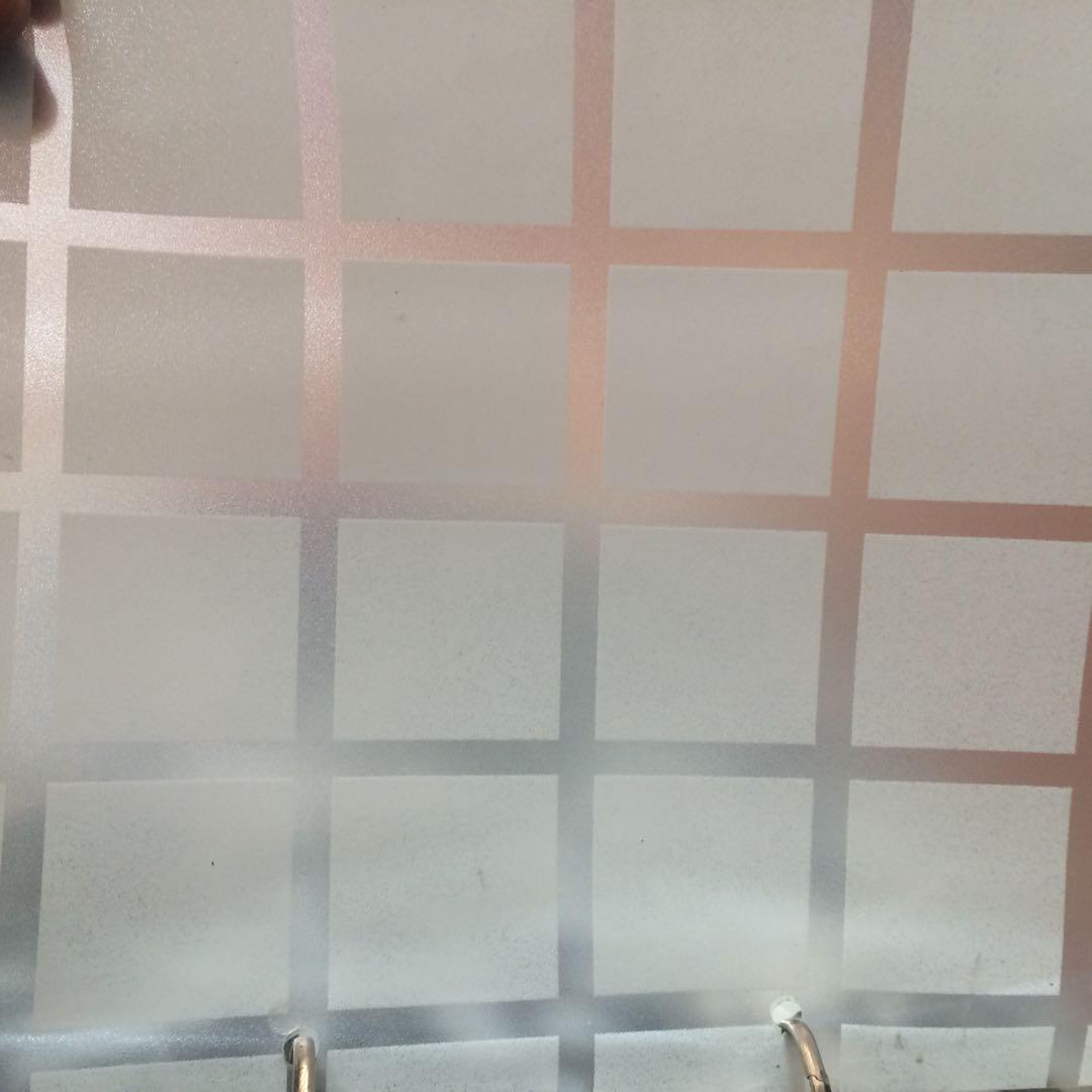 Sticker Kaca Kotak list Buram, Design & Craft, Artwork on Carousell