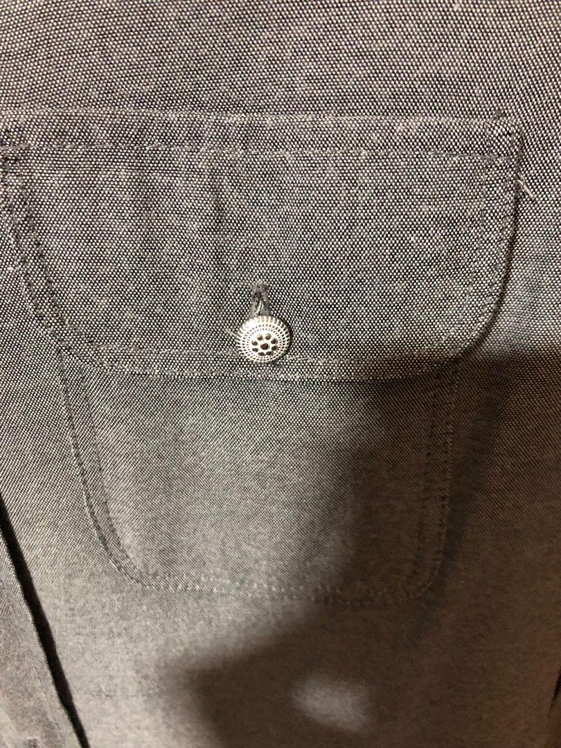 Vol.ta Grey Shirt, Men's Fashion, Tops & Sets, Formal Shirts on Carousell