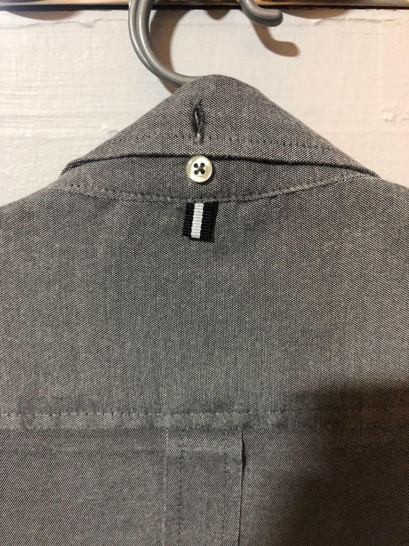 Vol.ta Grey Shirt, Men's Fashion, Tops & Sets, Formal Shirts on Carousell