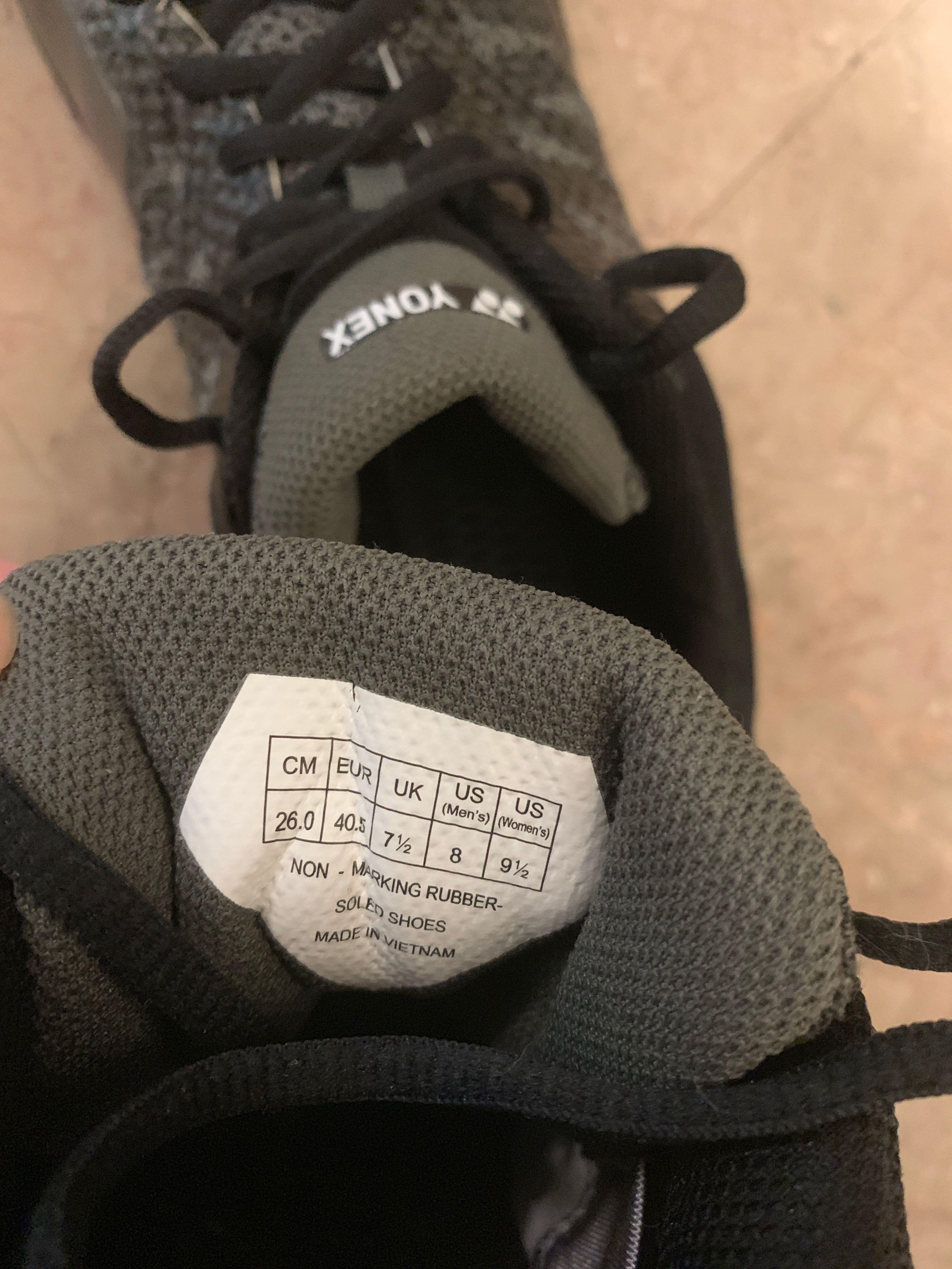 Yonex Aerus 3 Badminton Shoes Black (26 cm), Men's Fashion, Activewear ...