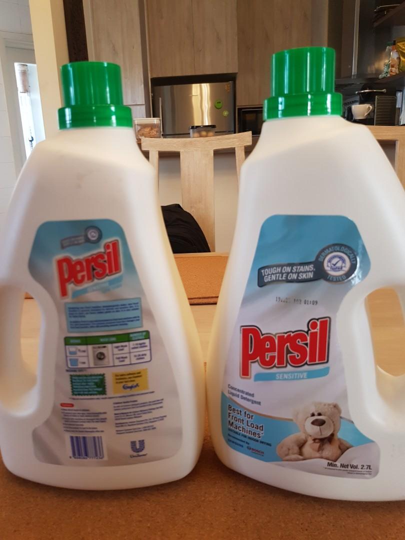 2 bottles of 2.7L Persil laundry detergent, Furniture & Home Living ...