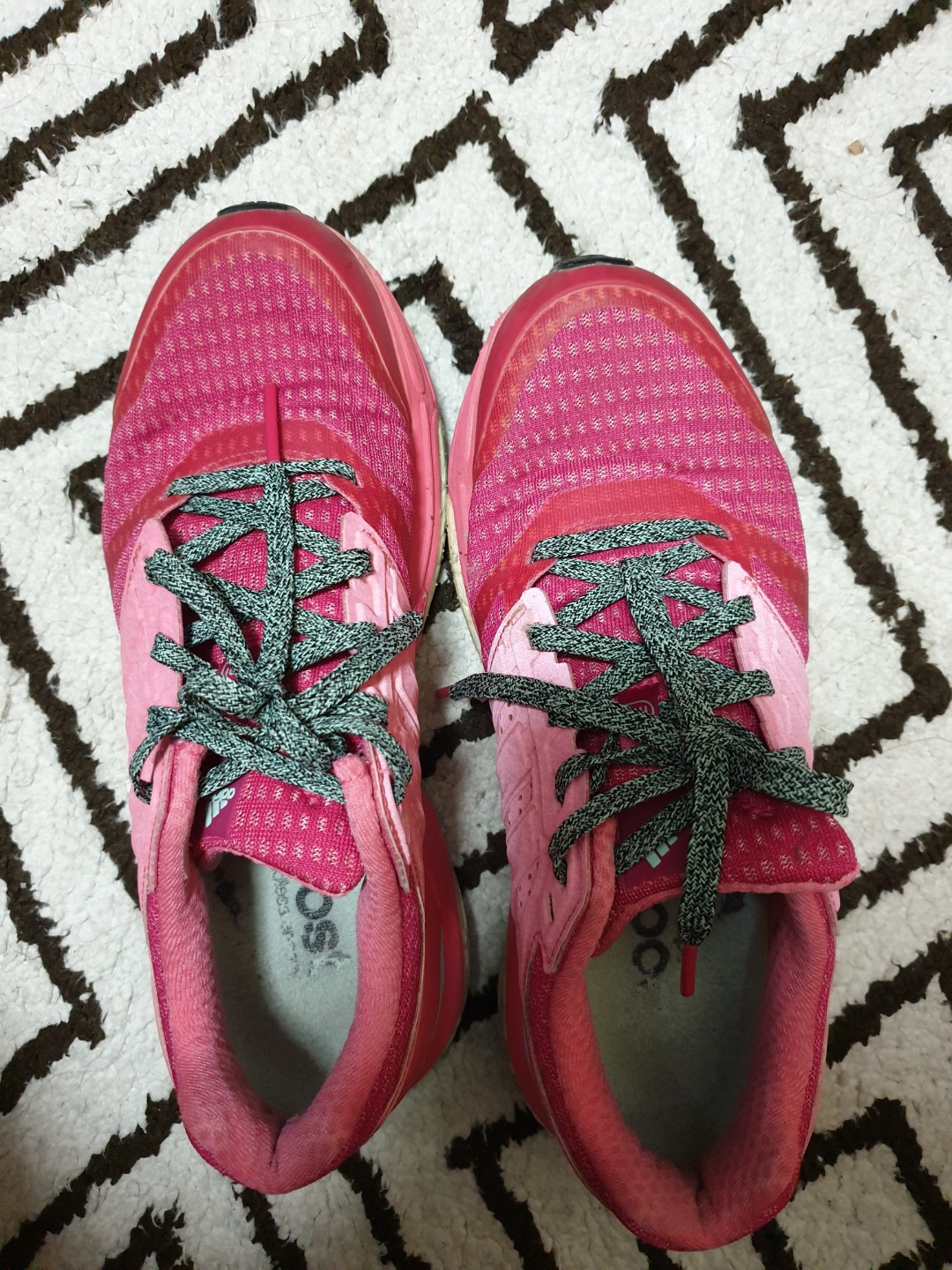 Adidas sequence boost pink rubber shoes, Women's Fashion, Footwear ...