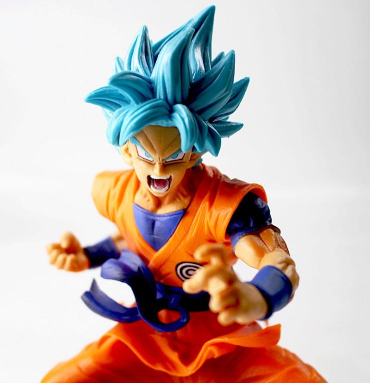 Anime Dragon Ball Super Saiyan God Son Goku Action Figure Blue Hair ...