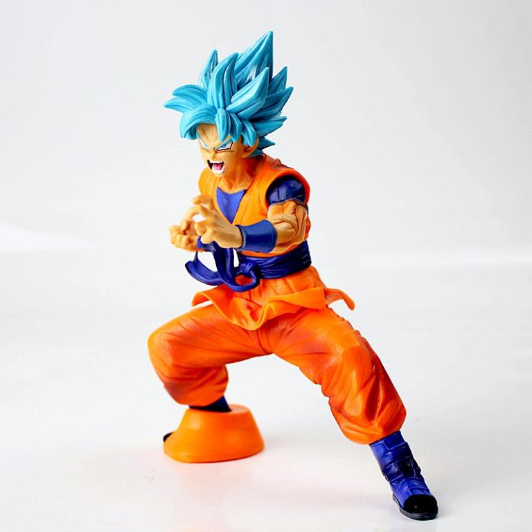 Anime Dragon Ball Super Saiyan God Son Goku Action Figure Blue Hair ...
