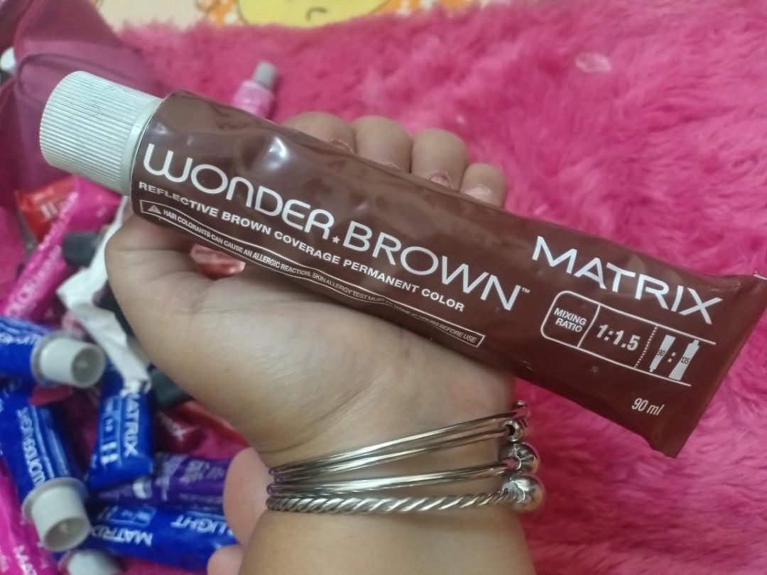 Cat Rambut MATRIX WONDER BROWN WB 7C, Kesehatan & Kecantikan, Perawatan ...