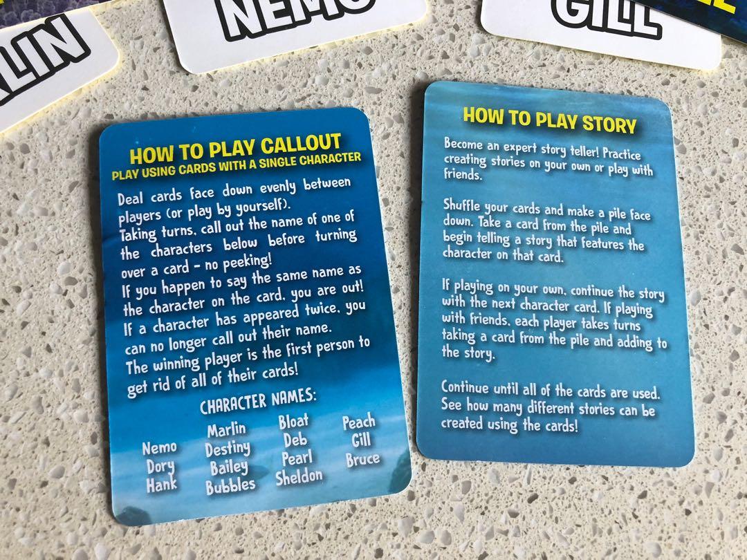 Finding Nemo Memory Game Kit, Toys & Games, Board Games & Cards on ...