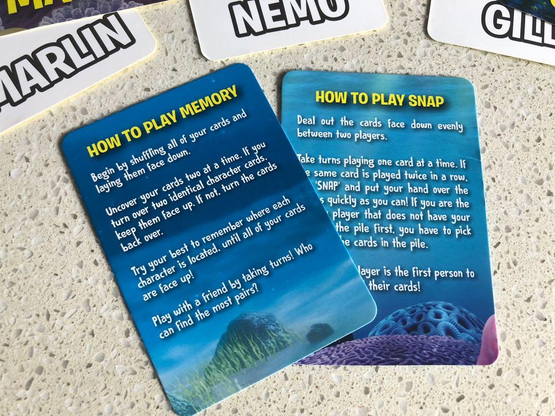 Finding Nemo Memory Game Kit, Toys & Games, Board Games & Cards on ...