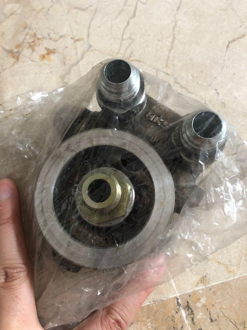 HKS oil cooler with sandwich plate adaptor - Colt Version R, Car ...