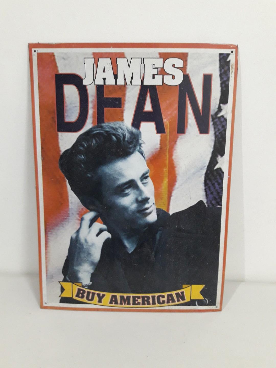 JAMES DEAN tin sign memorabilia, Hobbies & Toys, Memorabilia ...