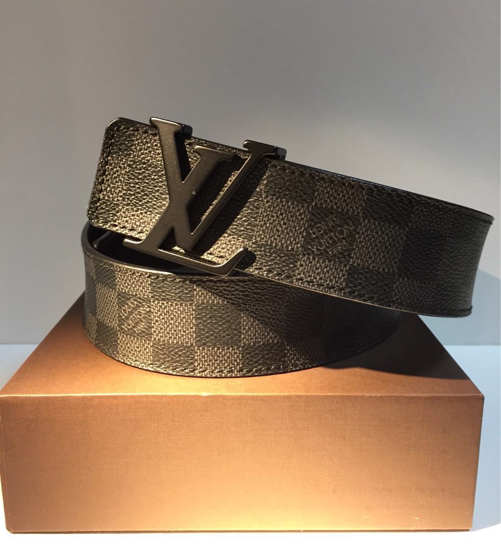 Louis Vuitton LV Damier Belt 100% Authentic, Luxury, Accessories on ...