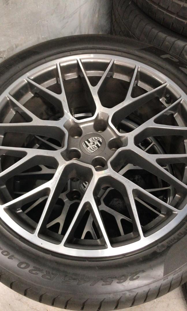 Genuine Macan Porsche 20inch Spider rims, Car Accessories, Tyres & Rims ...