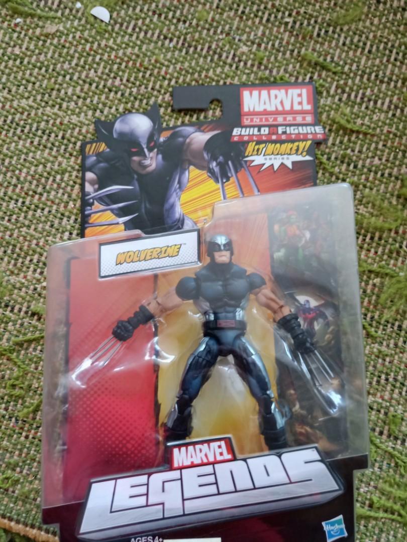 marvel legends Hit Monkey series Wolverine (black X-Force costume ...