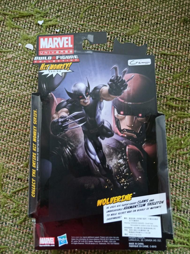 marvel legends Hit Monkey series Wolverine (black X-Force costume ...