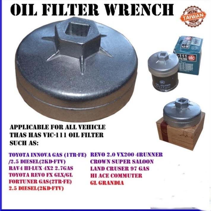 Oil Filter Wrench for Vic 111 filters for innova fortuner etc ...