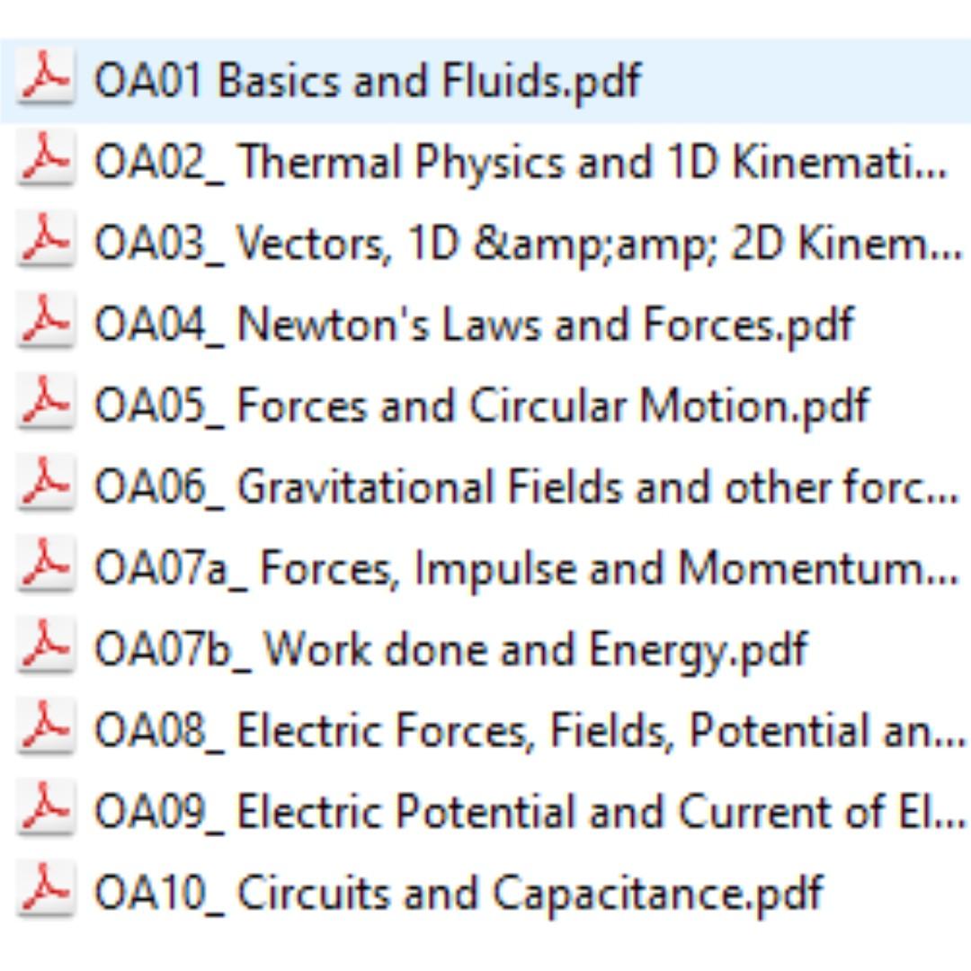PH1012 Physics A NTU Notes, Quiz, MasterPhysics, Past Year Paper ... PH1012 Physics A NTU Notes, Quiz, MasterPhysics, Past Year Paper ...