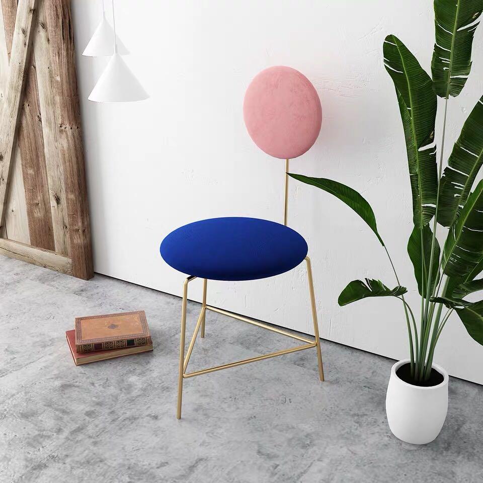 PO Customisable Dining Chair Dressing Table Vanity Stool, Furniture ...