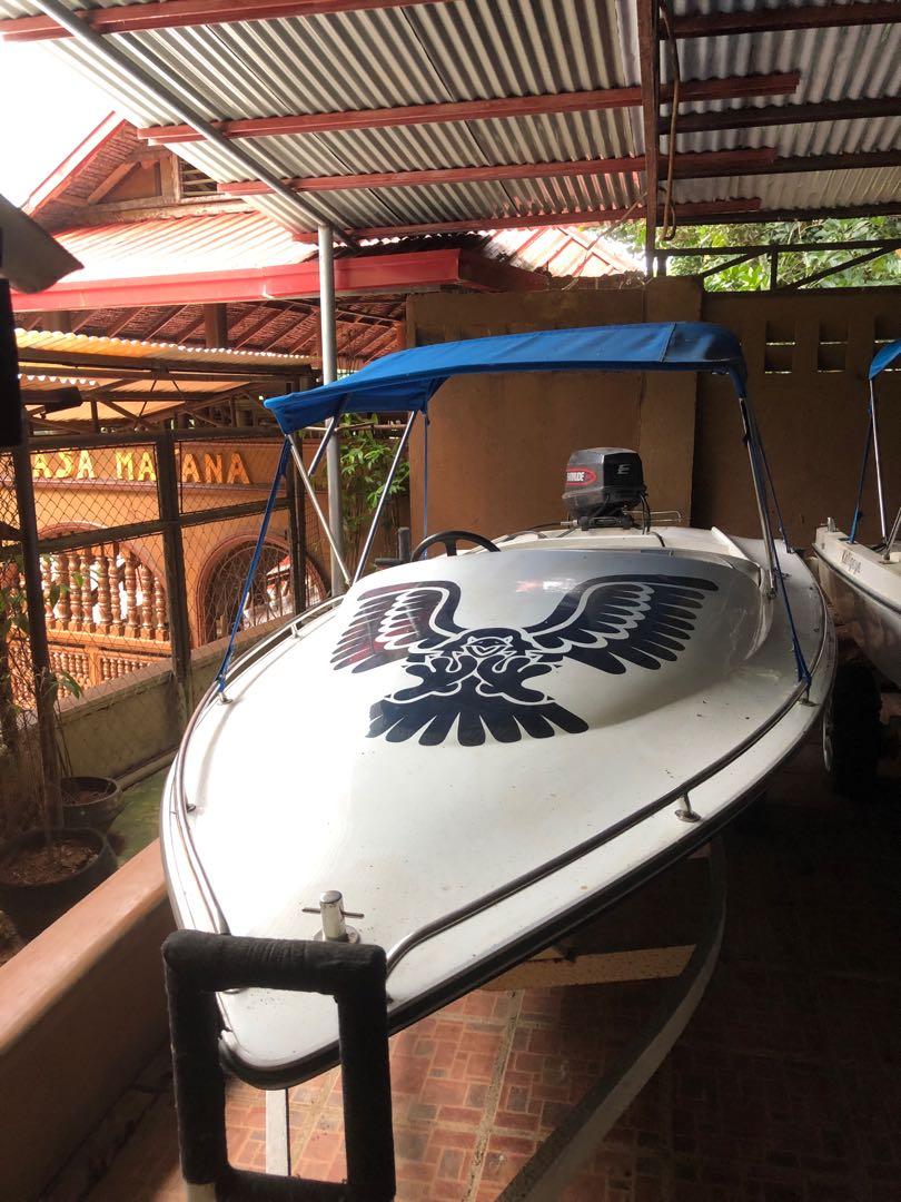 “Double Eagle” 2-seater Runabout Speedboat 12’ with 50hp Evinrude ...