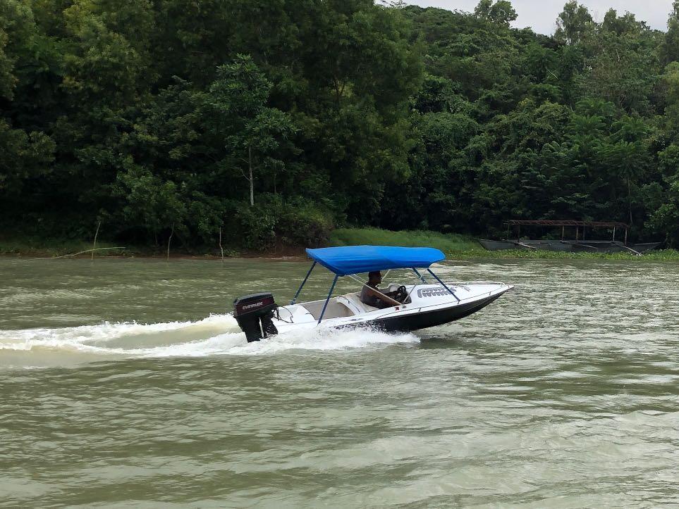 “Double Eagle” 2-seater Runabout Speedboat 12’ with 50hp Evinrude ...