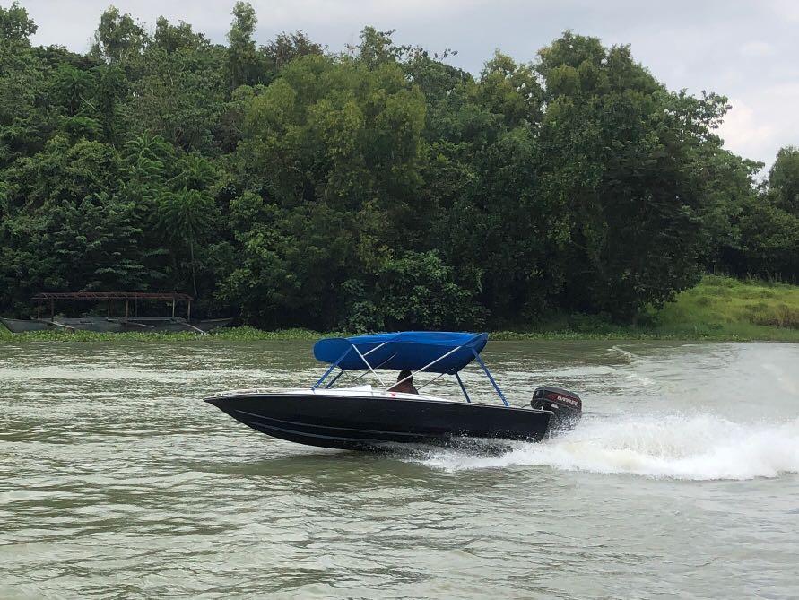 “Double Eagle” 2-seater Runabout Speedboat 12’ with 50hp Evinrude ...