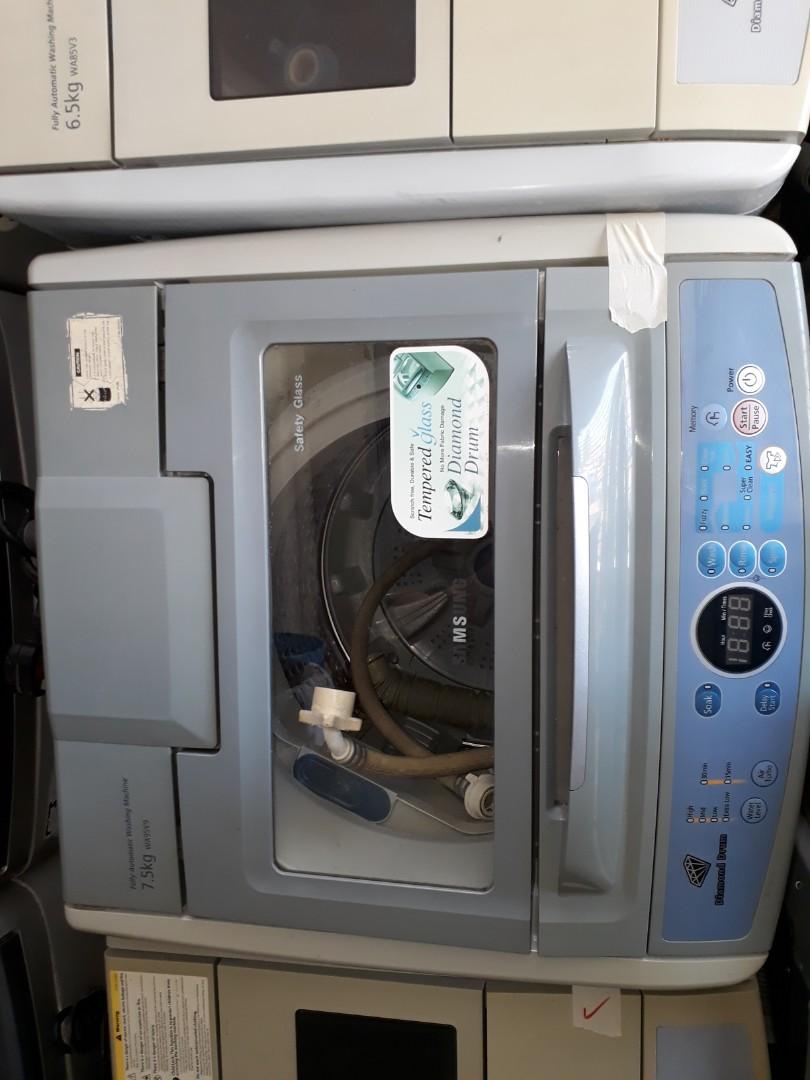 Samsung 7.5kg washing machine WA95V9, TV & Home Appliances, Other Home ...