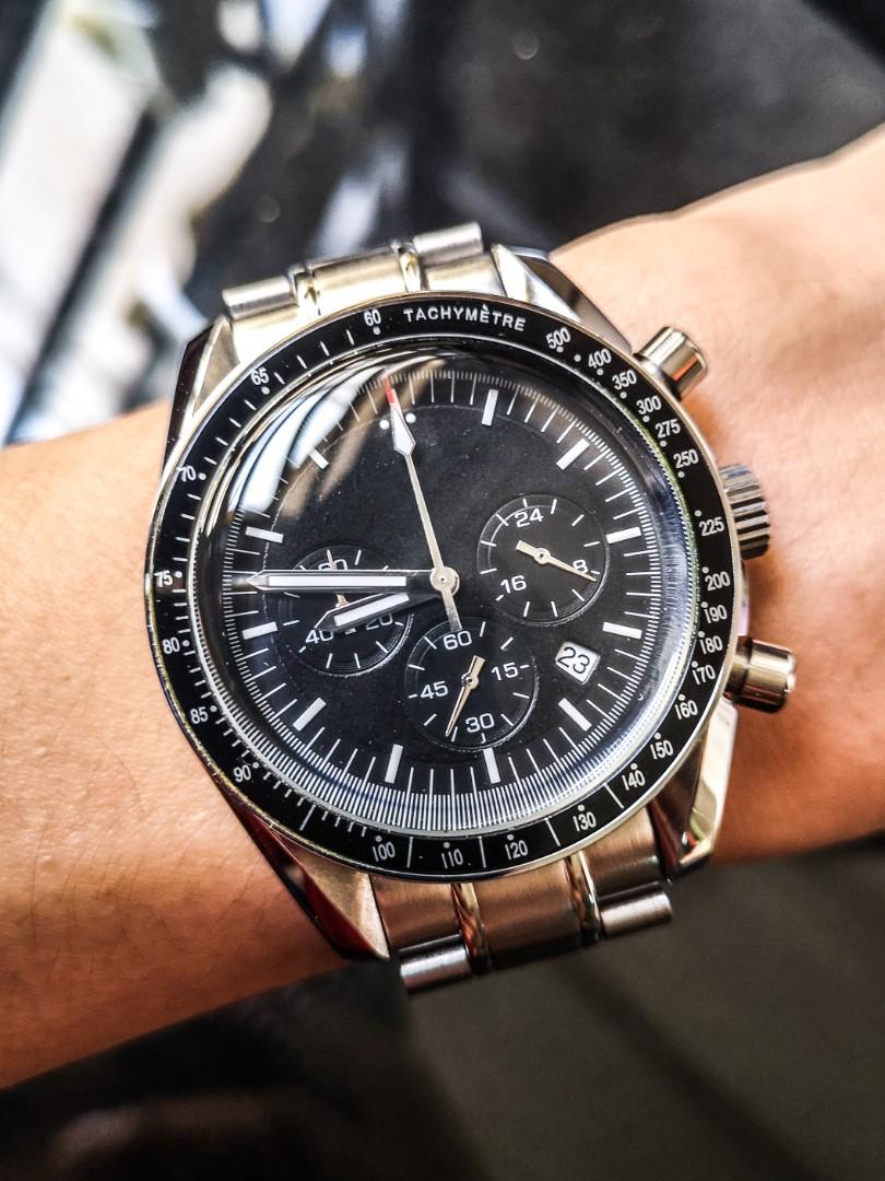 Sterile ‘Speedmaster’ Homage, Men's Fashion, Watches on Carousell
