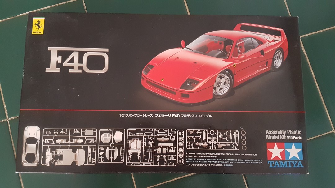 Tamiya F40 1/24 model car kit, Hobbies & Toys, Toys & Games on Carousell