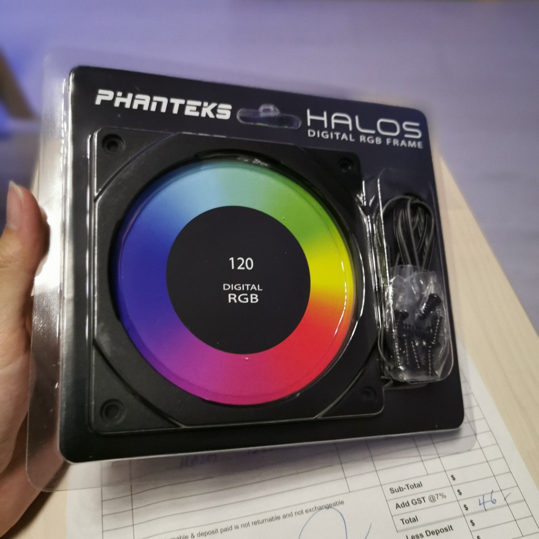 WTS Phanteks Halos 120 Digital RGB fan frame, Computers & Tech, Parts ...