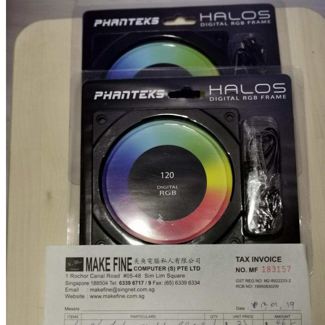 WTS Phanteks Halos 120 Digital RGB fan frame, Computers & Tech, Parts ...