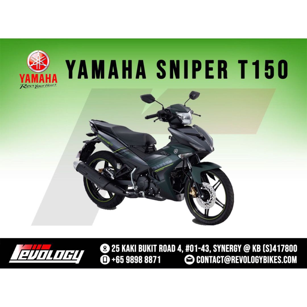 YAMAHA SNIPER T150 MATTE GREEN, Motorcycles, Motorcycles for Sale ...