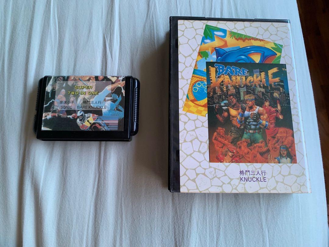 2-in-1 (streets of rage 1 + sonic 1) sega game, Hobbies & Toys, Toys ...