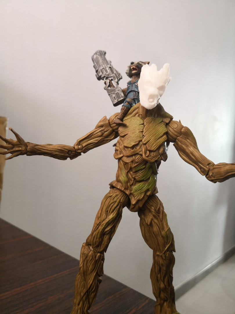 Custom 3D printed Angry Groot head, Toys & Games, Bricks & Figurines on ...