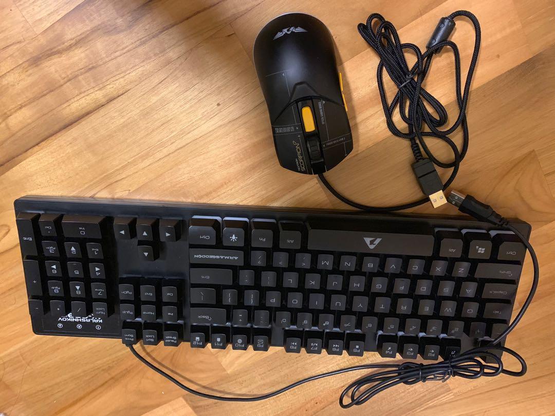 Armageddon Mouse and keyboard ( fully lighted), Electronics, Computer ...