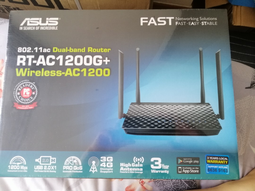 Asus RT-AC1200G+ Wireless Router, Computers & Tech, Parts & Accessories ...