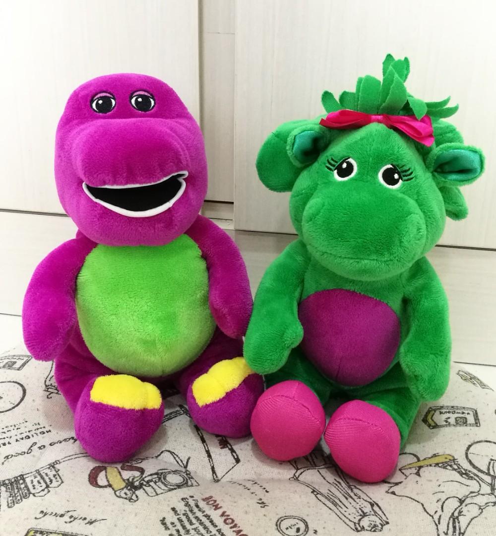 Barney & Baby Bop soft toys, Hobbies & Toys, Toys & Games on Carousell