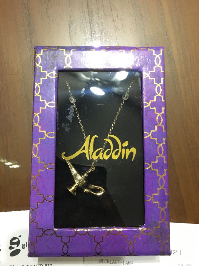 Disney Aladdin Theatre Merchandise Lamp Necklace Original authentic ...