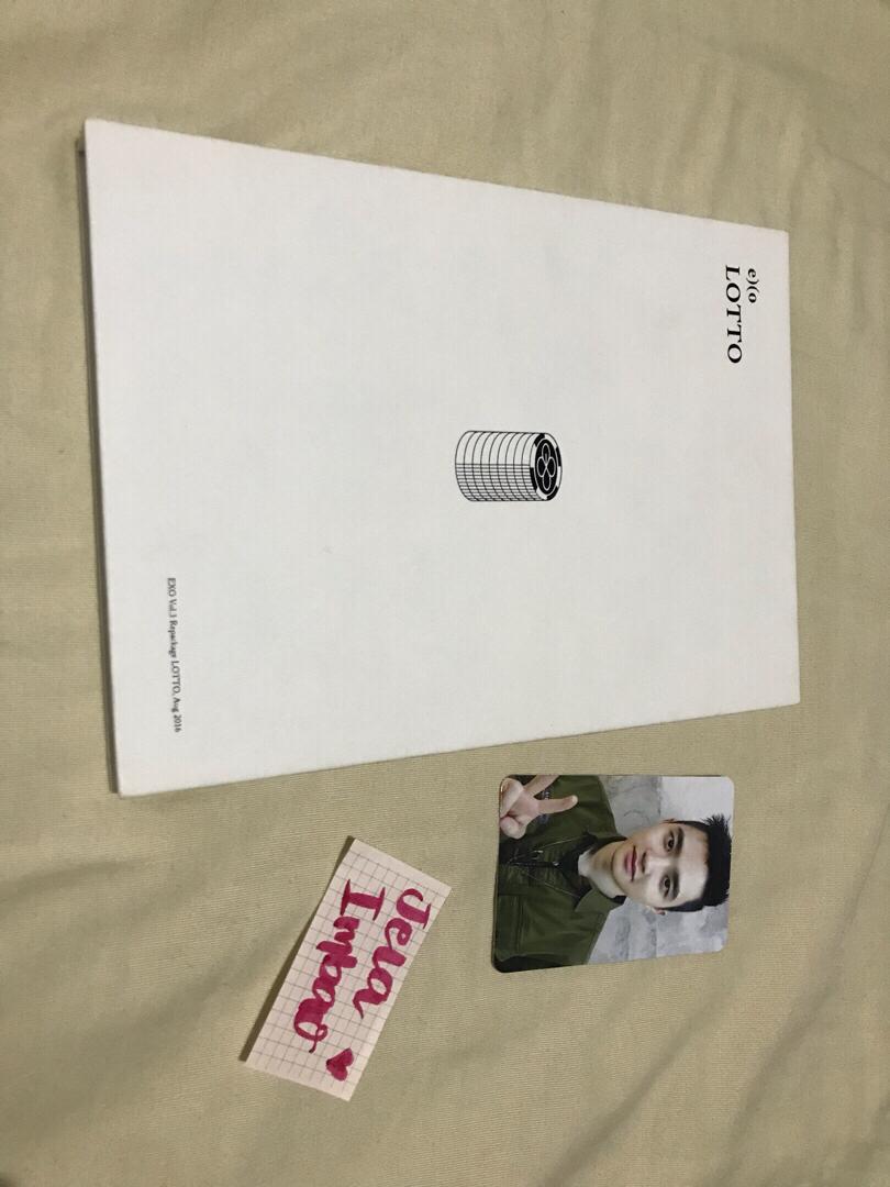 EXO LOTTO ALBUM, Hobbies & Toys, Memorabilia & Collectibles, K-Wave on ...