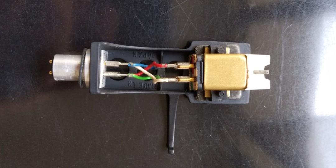 Genuine Technics headshell with Stanton DL 500 AL cartridge + 3 styli ...