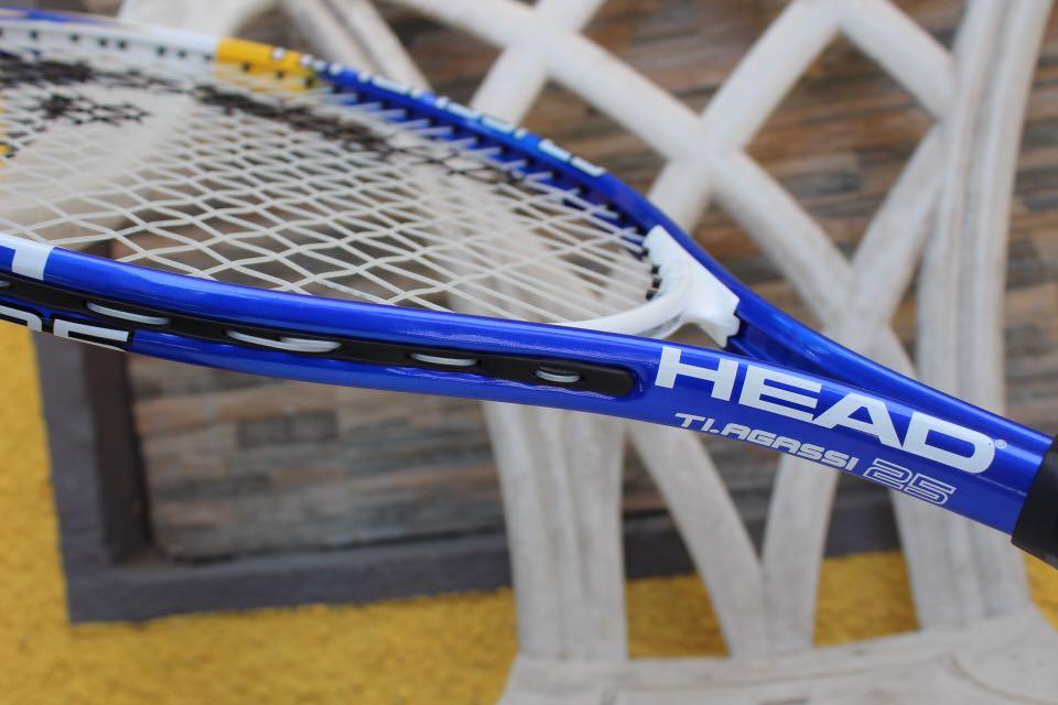 Head TI Agassi 25 tennis racket, Sports Equipment, Sports & Games, Golf ...