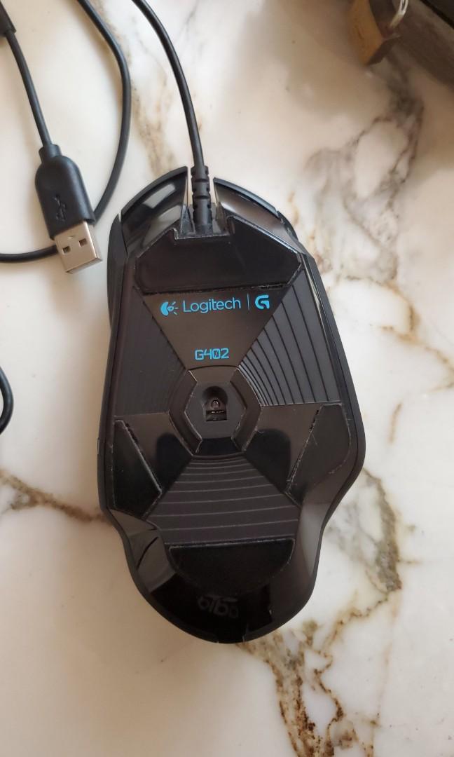 logitech g402 gaming mouse, 電腦＆科技, 電腦周邊及配件, 電腦滑鼠及相關產品 - Carousell