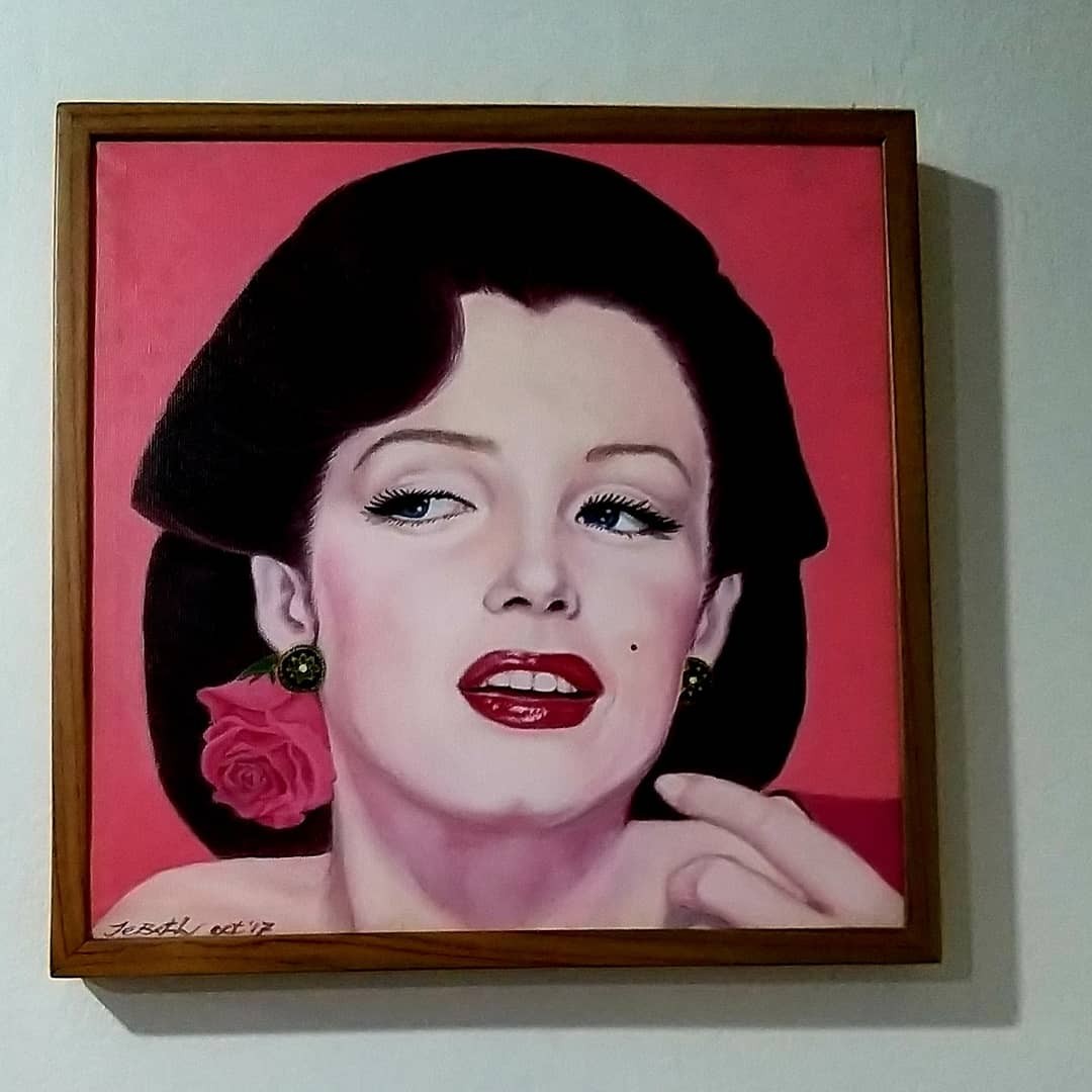 Lukisan Wajah Marilyn Monroe East Meets West, Desain & Kerajinan Tangan, Karya Seni di Carousell