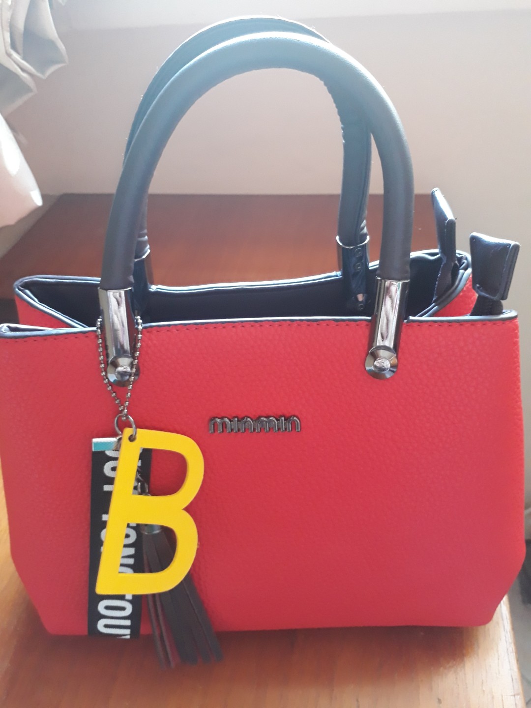 MinMin Handbag (Red), Women's Fashion, Bags & Wallets, Shoulder Bags on ...