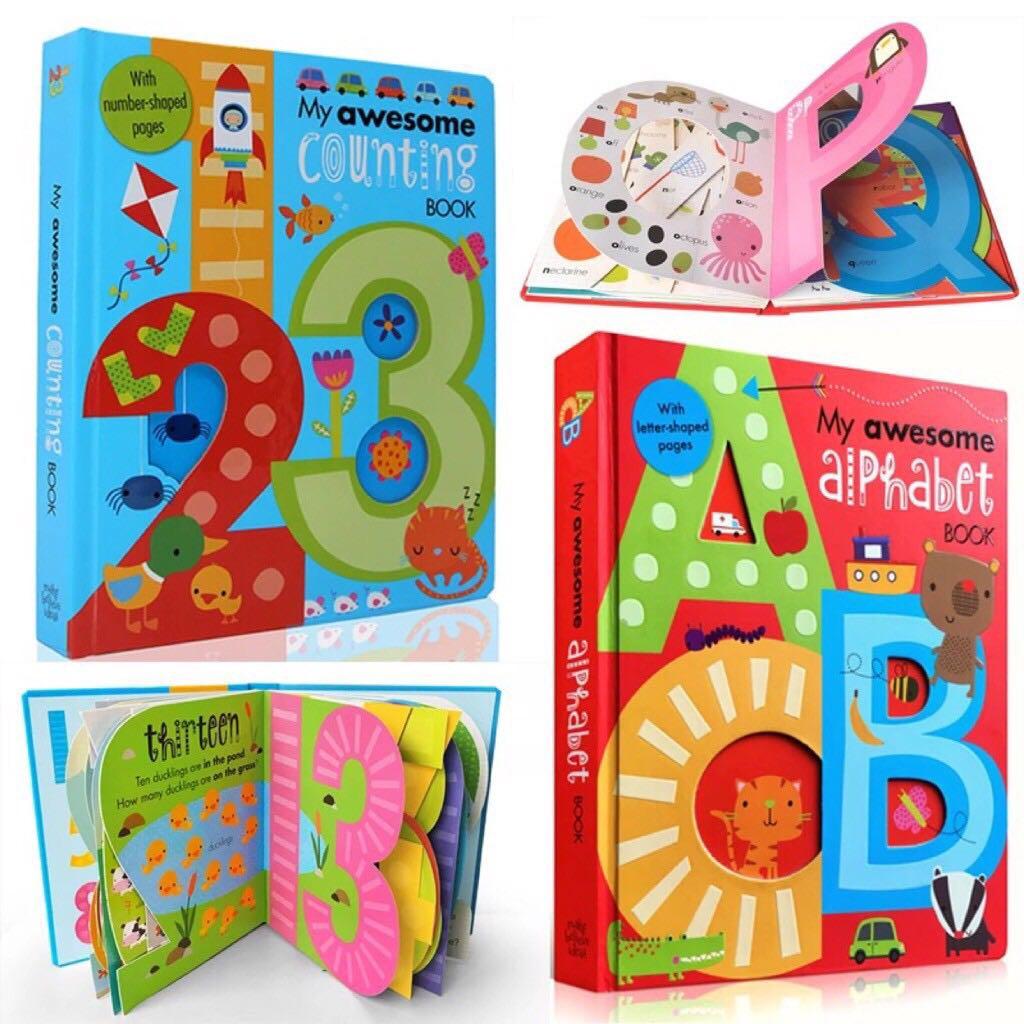My Awesome Alphabet & Counting Books (2 books/set), Hobbies & Toys ...