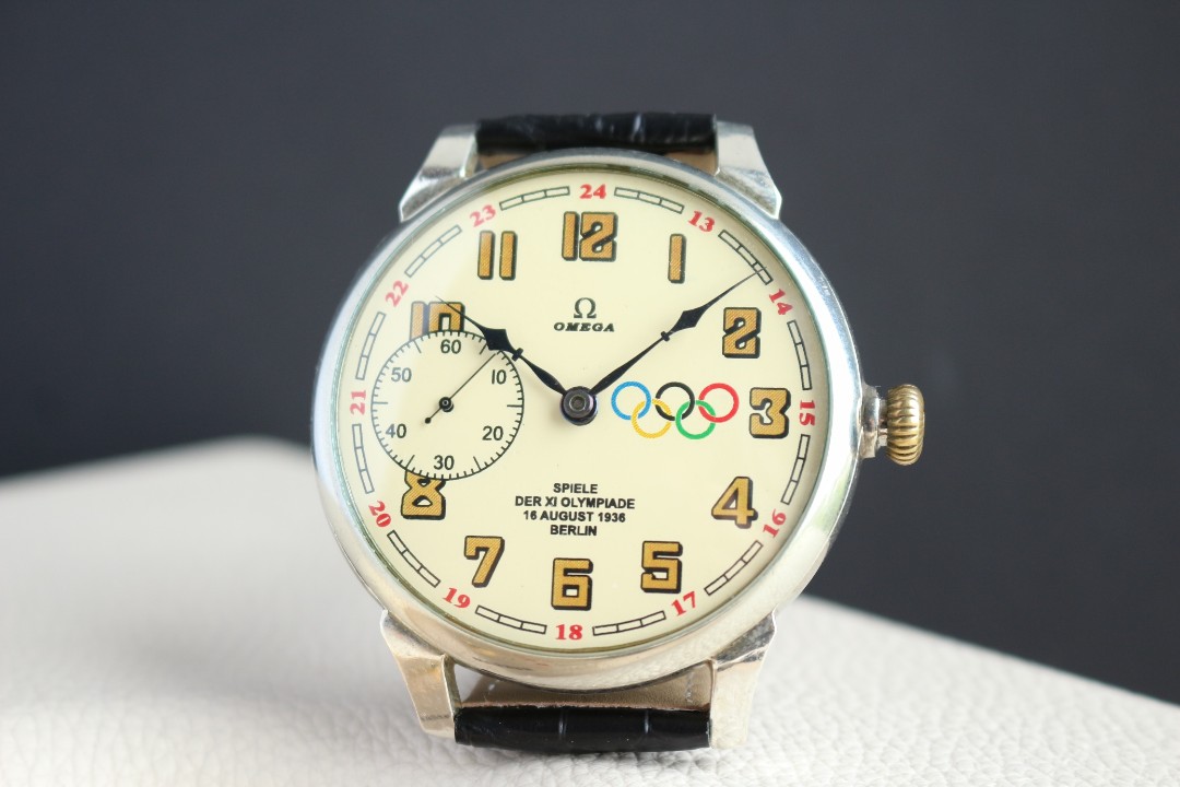OMEGA OLYMPIC GAMES Vintage 1936's CAL 40,6L.T12.15P Swiss Watch ...