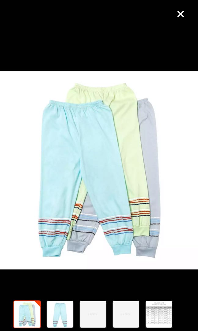 SM Basics Boys 3-piece Lines Pajama Set, Babies & Kids, Babies & Kids ...