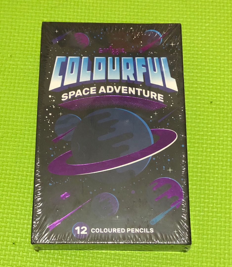 Smiggle Colourful Space Adventure Coloured Pencil Pack x12, Hobbies ...