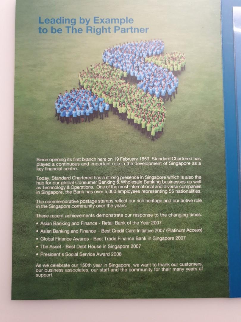 150th Year Standard Chartered Bank Uncirculated Stamps, Hobbies & Toys ...